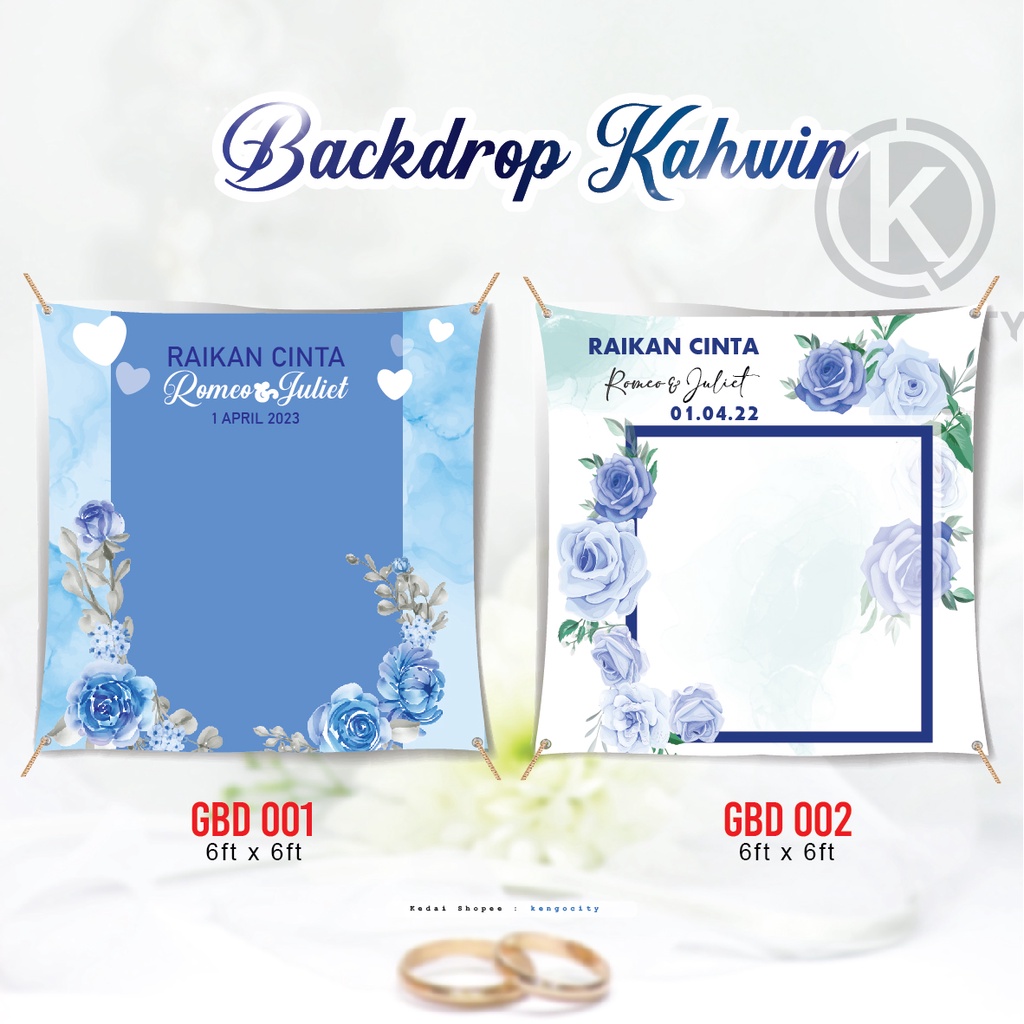 PHOTOBOOTH Kahwin / Backdrop Majlis 8x8 kaki | Shopee Malaysia