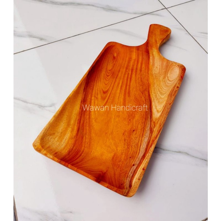 KAYU Wooden Plate/Serving Plate/Mahogany Box teflon Plate 20x40cm ...