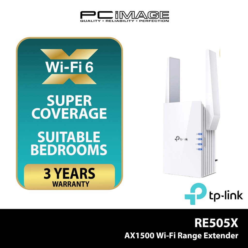 TP-LINK RE505X Onemesh AX1500 WiFi 6 Dual Band Wireless AX WiFi Range ...