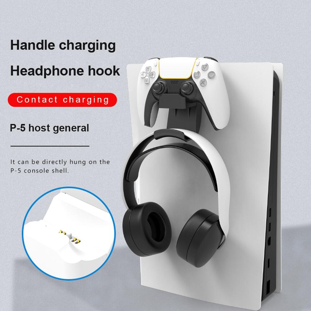 Narsta 2 In 1 PS5 Controller Charger with Headphone Holder Smart ...