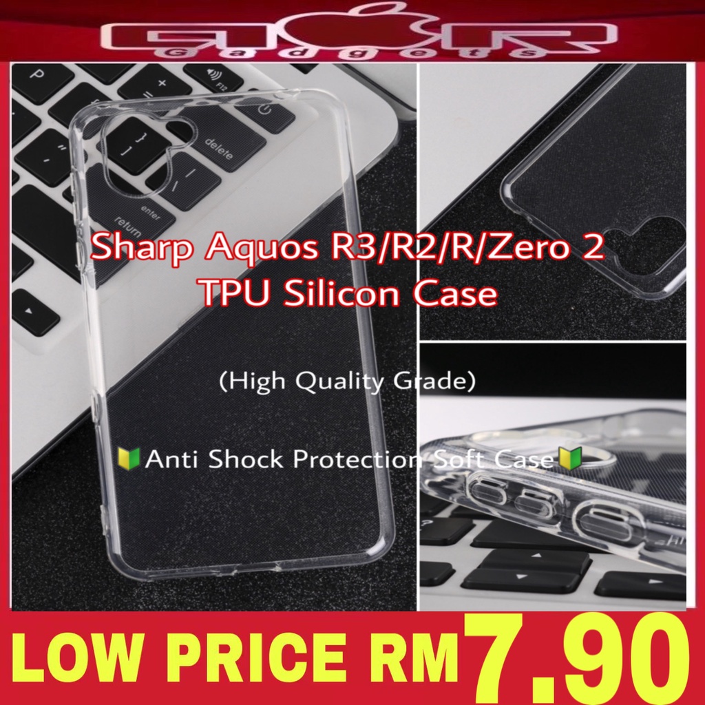Sharp Aquos R3/R2/R/Zero 2 Anti Shock TPU Silicon Case Casing Cover ...