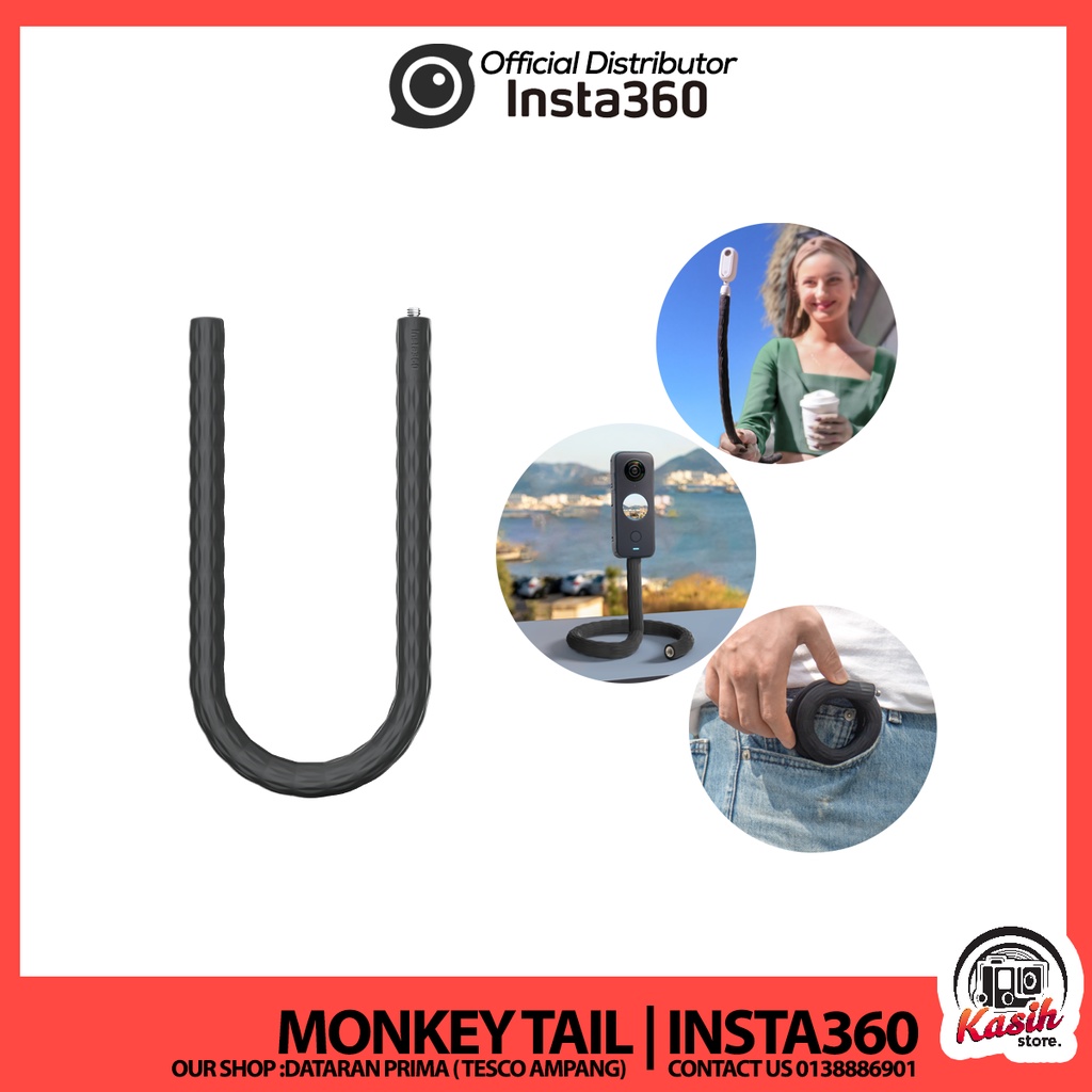 Insta360 One X2 X3 Go2 Rs Monkey Tail Mount | Shopee Malaysia