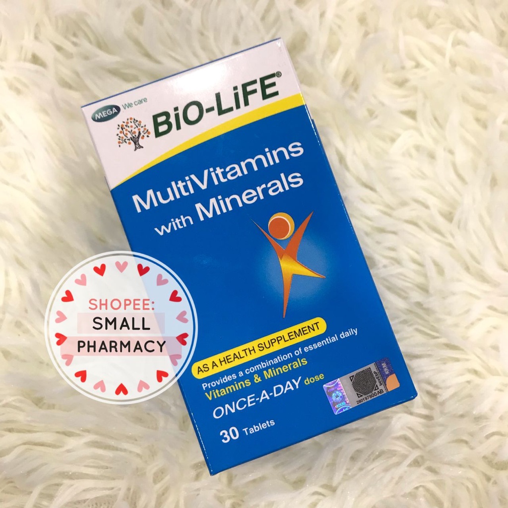 Bio-life MultiVitamins with Minerals 30s 011436 Expiry:7/24 | Shopee ...