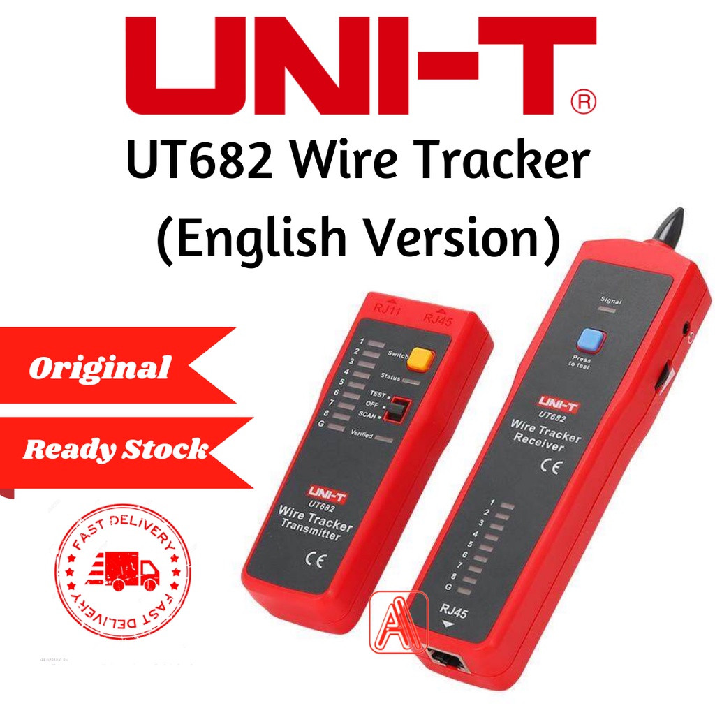 UNI-T UT682 (English Version)Telephone Network Cable Line Wire Tracker ...