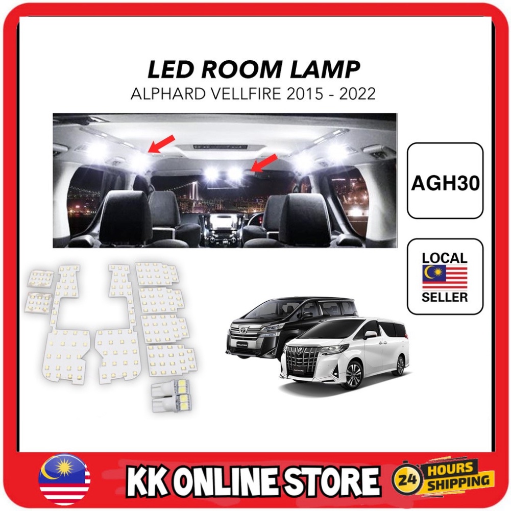 Toyota Vellfire Alphard ANH30 Room Lamp Led Set agh30 super bright ...