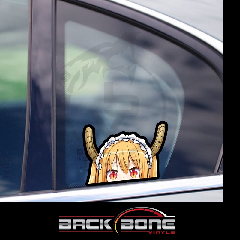 [READY STOCK] MISS KOBAYASHI'S DRAGON MAID Anime Peeker Car Sticker ...