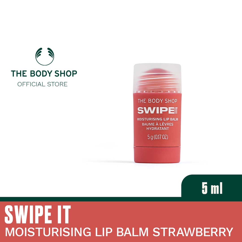 The Body Shop Swipe It Moisturising Lip Balm Strawberry (5g) | Shopee Malaysia