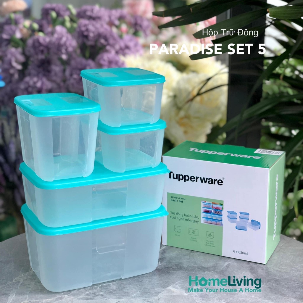 Genuine Paradise Tupperware freezer box set with virgin plastic (5 ...