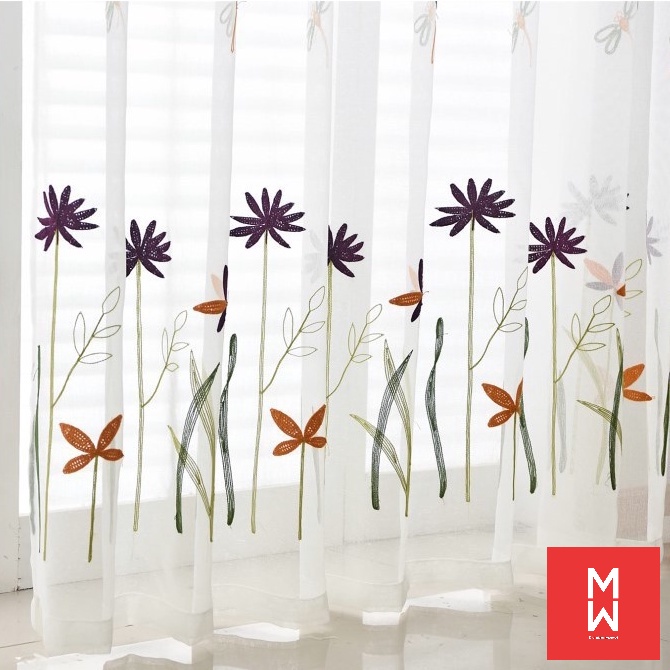 Monsala Langsir Sheer FREE Hook / Ring, Tulle Lace Lining Day Curtain ...