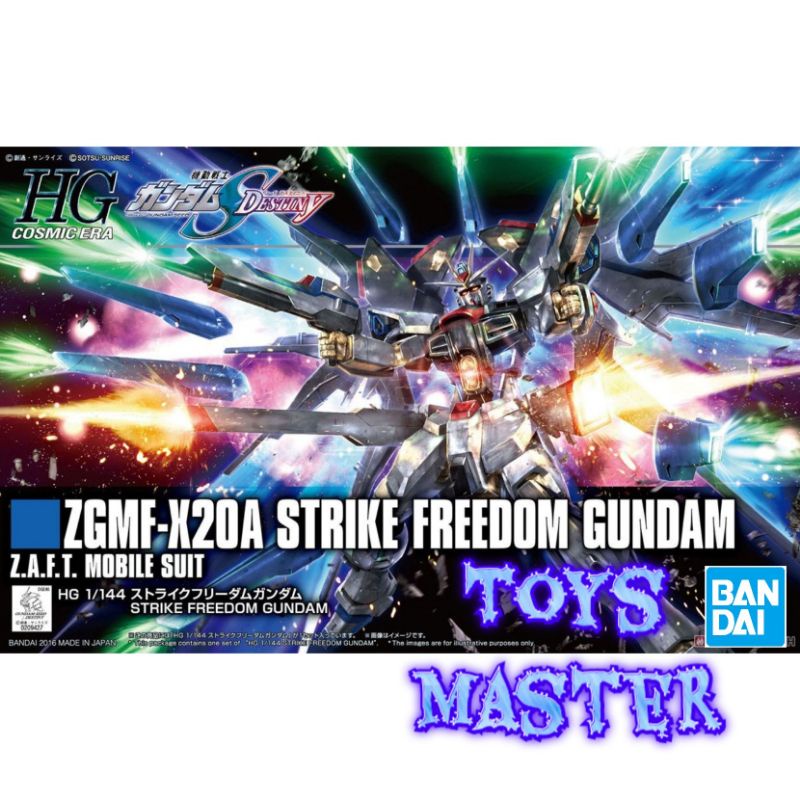 Bandai HG 1/144 Scale ZGMF-X20A Strike Freedom Gundam Model Kit ...