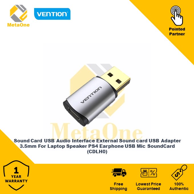 Vention - Sound Card USB Audio Interface External Sound card USB ...