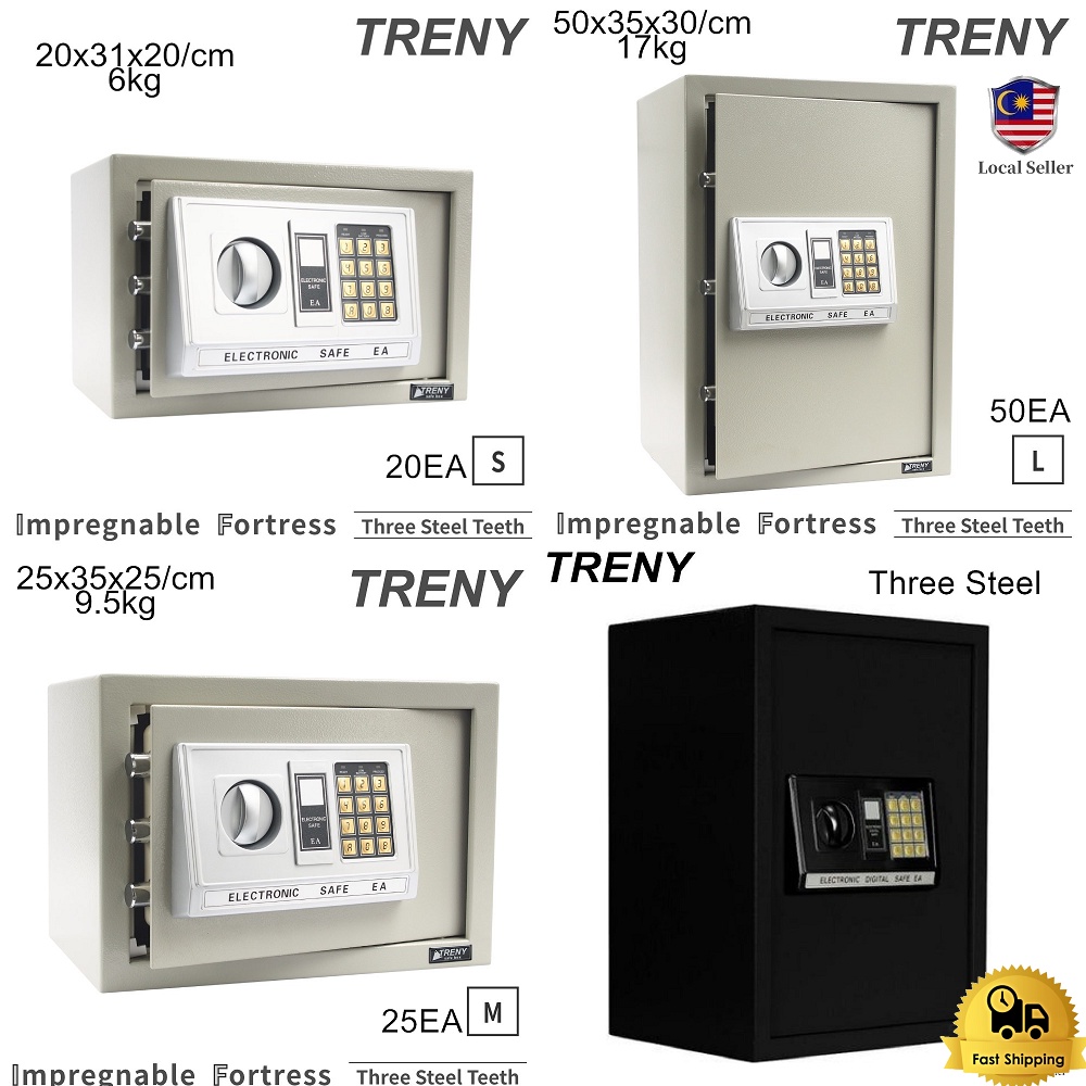 TRENY Standard Electronic SAFE BOX / SAFETY BOX safebox Safetybox-20EA/25EA/50EA/50EAB series ...