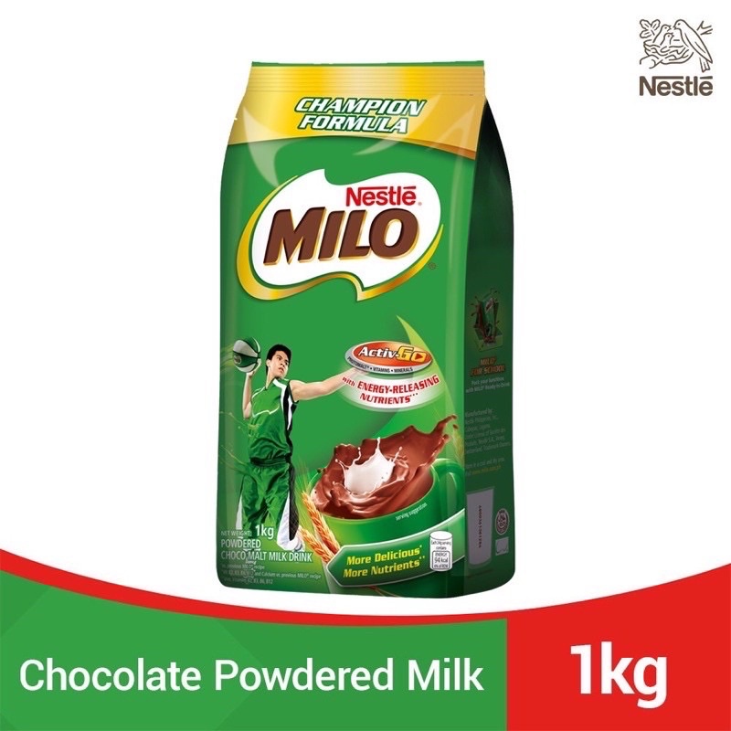 Milo Active-Go Chocolate Powder Soft pack 1kg | Shopee Malaysia