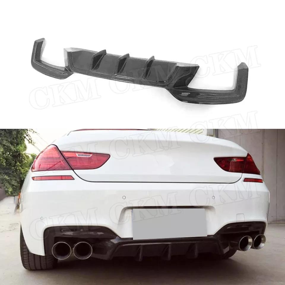 Carbon Fiber Rear Diffuser Bumper Lip Spoiler for BMW 6 Series F06 F12 ...