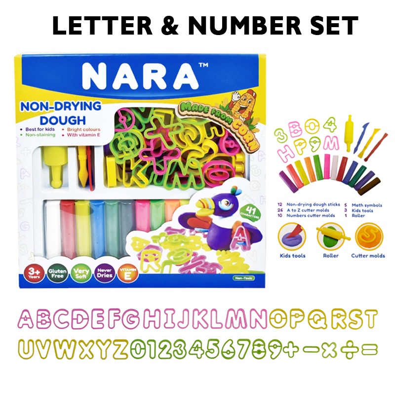 Nara Premium Quality Non-Toxic Eatable Corn Clay Non-Drying Clay Kids ...