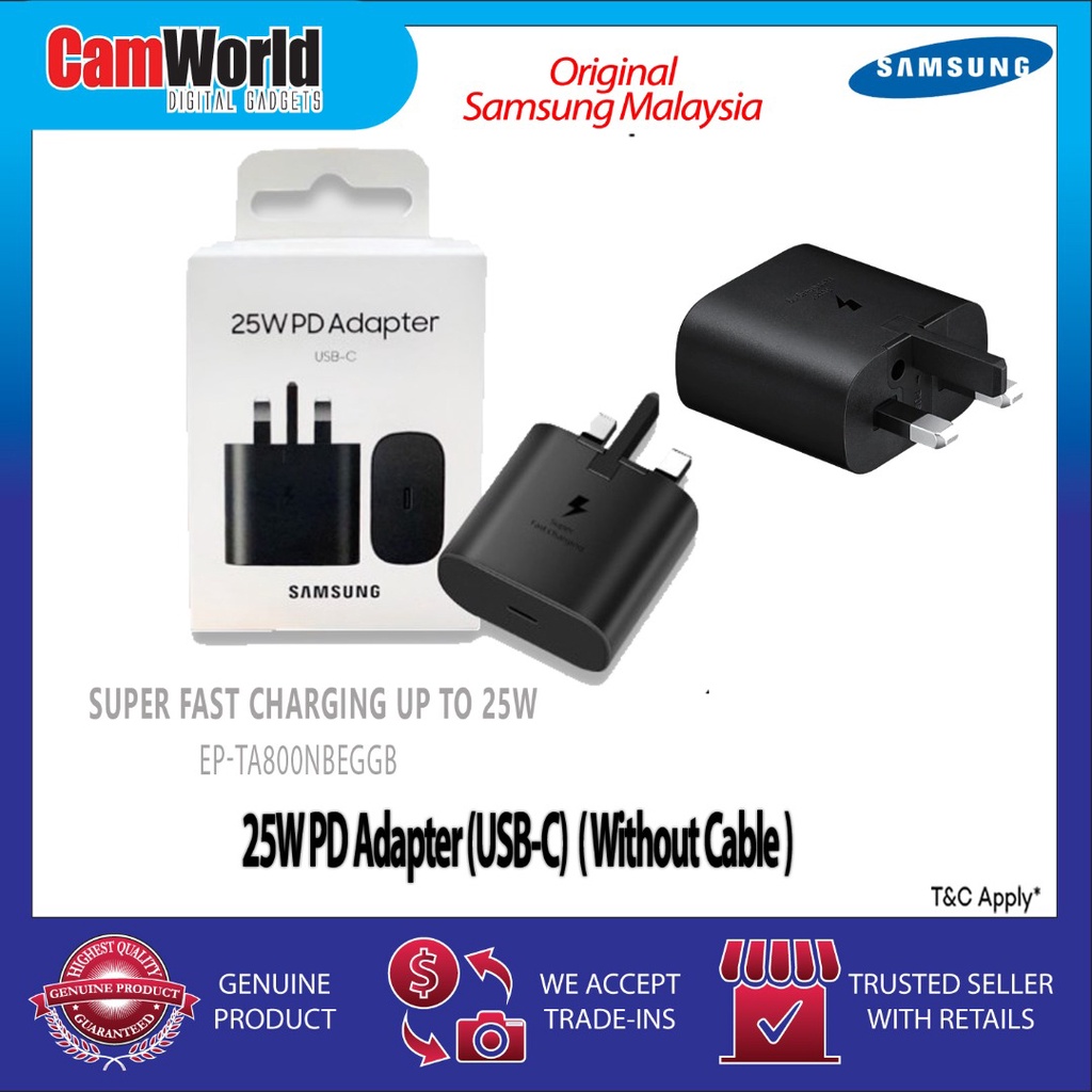 Samsung 25W / 15W Fast Charge PD Adapter USB type C ( SAMSUNG MALAYSIA ...