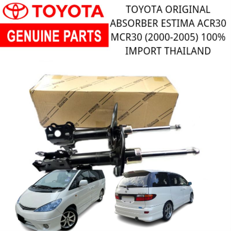 TOYOTA ORIGINAL ABSORBER ESTIMA ACR30 MCR30 (2000-2005) 100% IMPORT ...