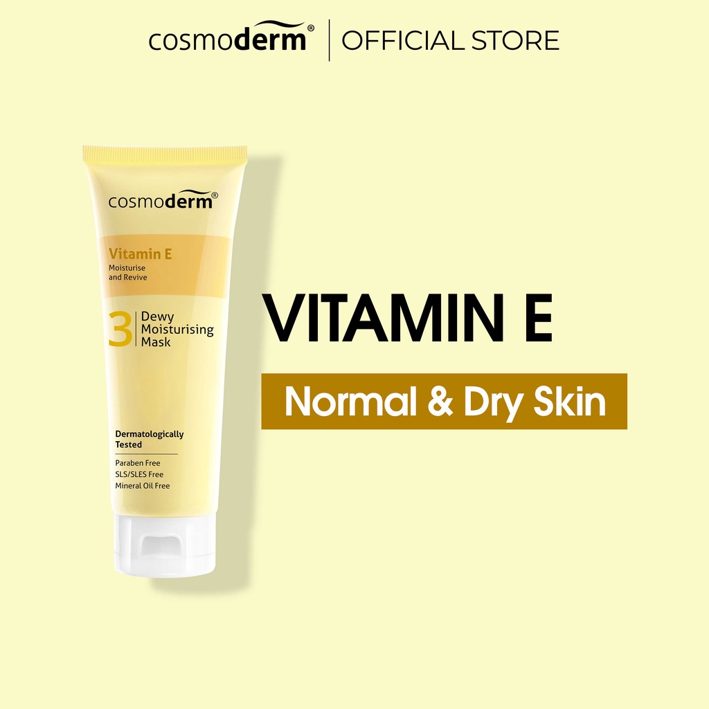 Cosmoderm Vitamin E Dewy Moisturising Mask 100ml | Shopee Malaysia