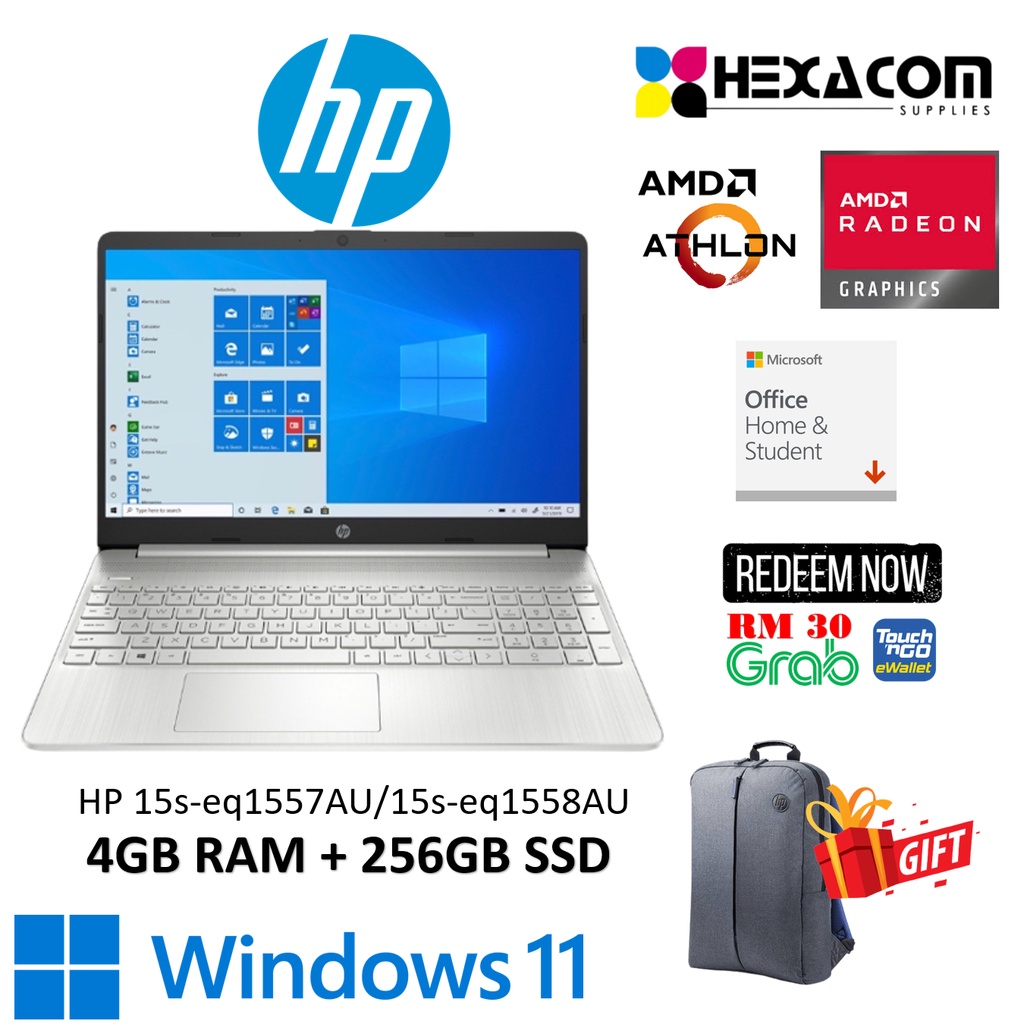 HP 15s-eq1557AU (Pale Gold) / 15s-eq1558AU (Silver) Laptop - (15IN ...