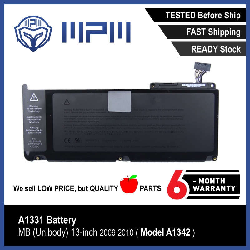 ORIGINAL A1331 Battery MB Unibody 13-inch A1342 2009 2010 | Shopee Malaysia