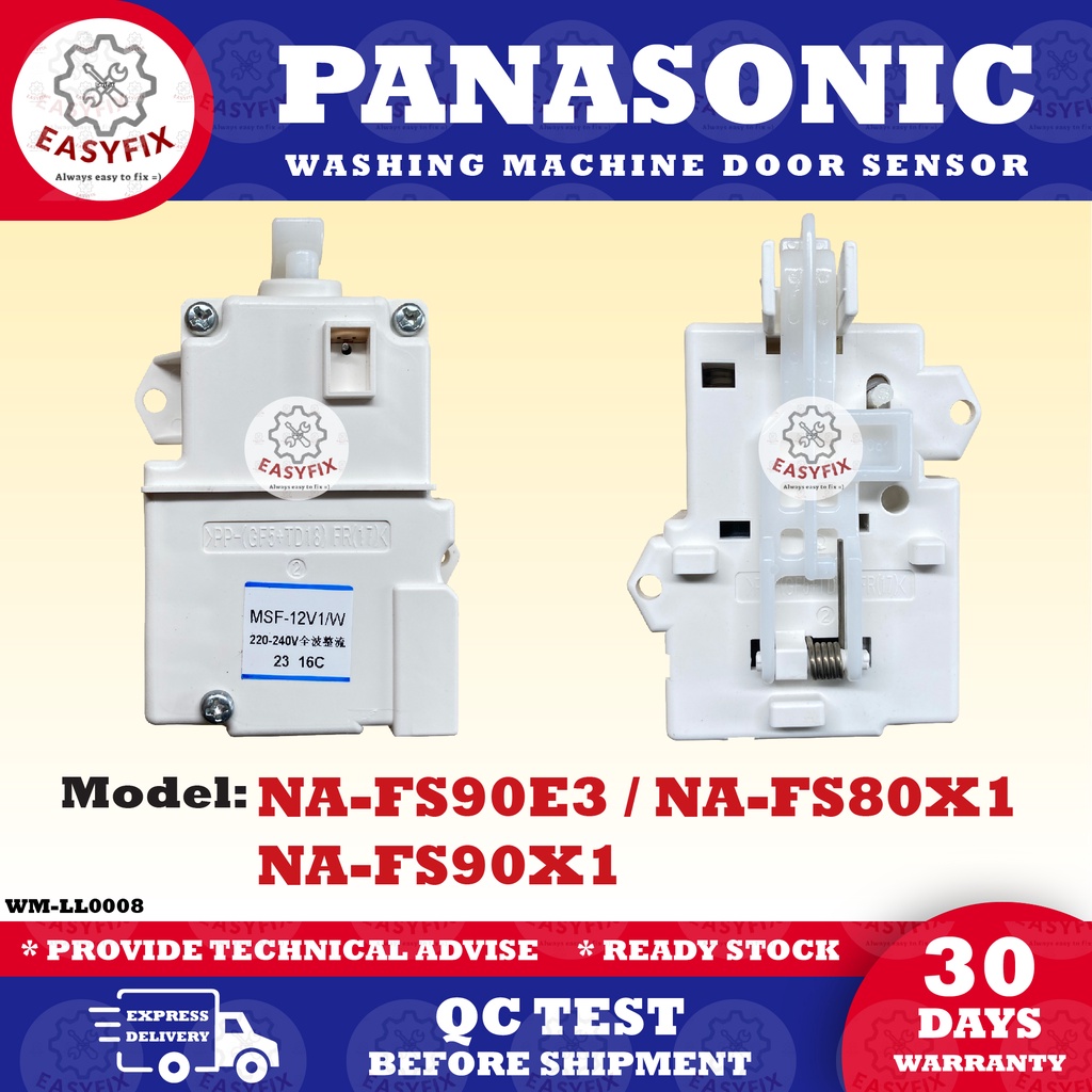 NA-FS90E3 / NA-FS80X1 / NA-FS90X1 PANASONIC LID LOCK WASHING MACHINE ...