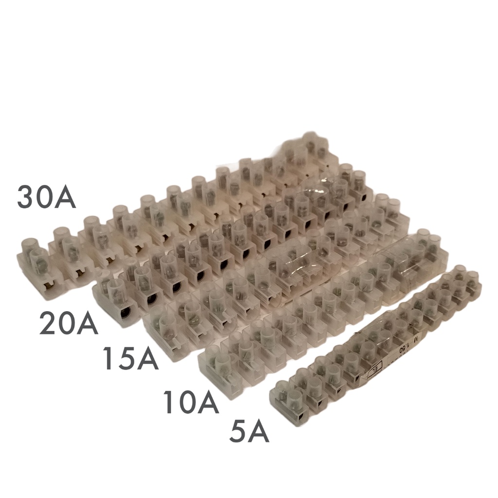 PVC Connector Terminal Block 5A/ 10A/ 15A/ 20A/ 30A | Shopee Malaysia
