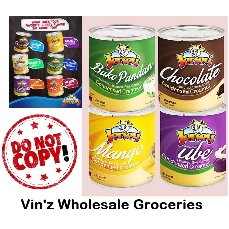 Jersey Flavored Condensed Evaporated Sweetened Creamer Milk 390g ...