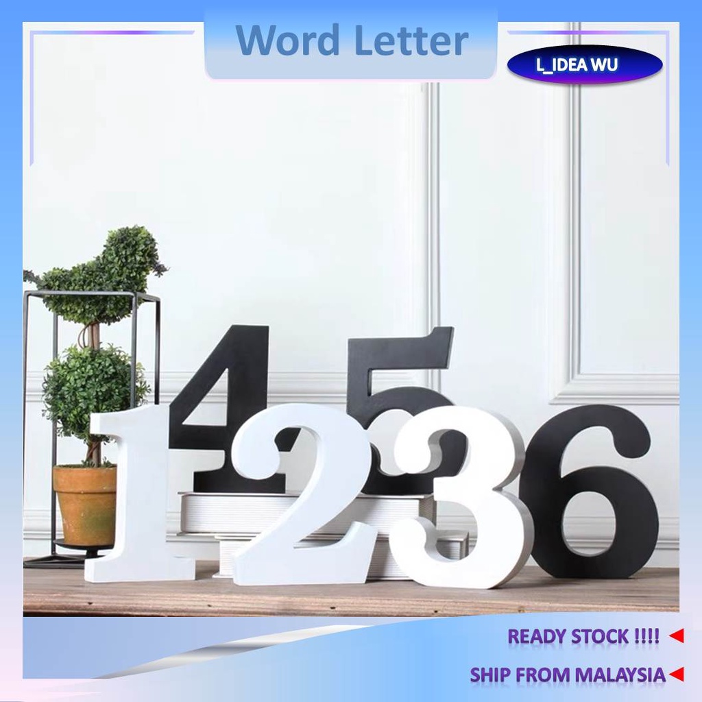 H18CM Waterproof PVC Letter Box House Number Plate Outdoor Decoration ...
