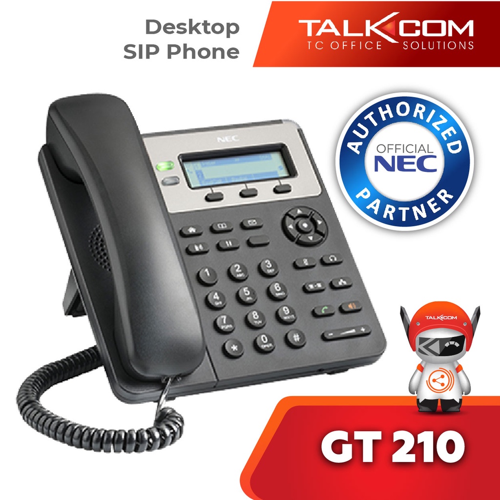 NEC GT210 ITX1615-1W(BK) Standard SIP Telephone | Shopee Malaysia