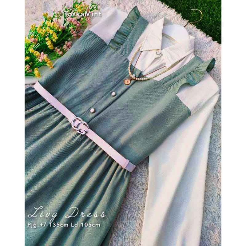 [Raya 2024] [N[Sale] Livy DRESS Latest/FASHION Women Contemporary/DRESS ...