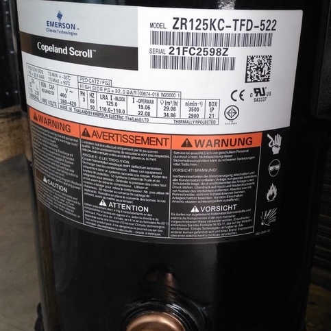 COPELAND Compressor ZR125KC-TFD-522 10hp ZR48K3-TFD-592 ZR36K3-TFD-592 ...