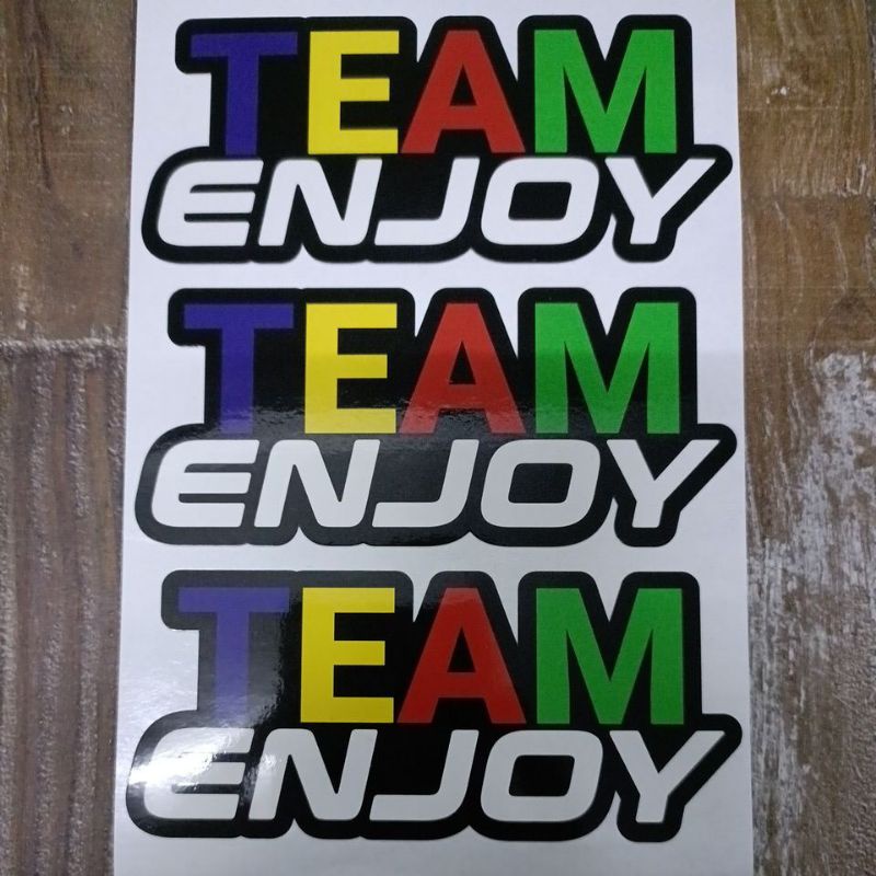 Sticker Team Enjoy (Aladdin Pro) | Shopee Malaysia