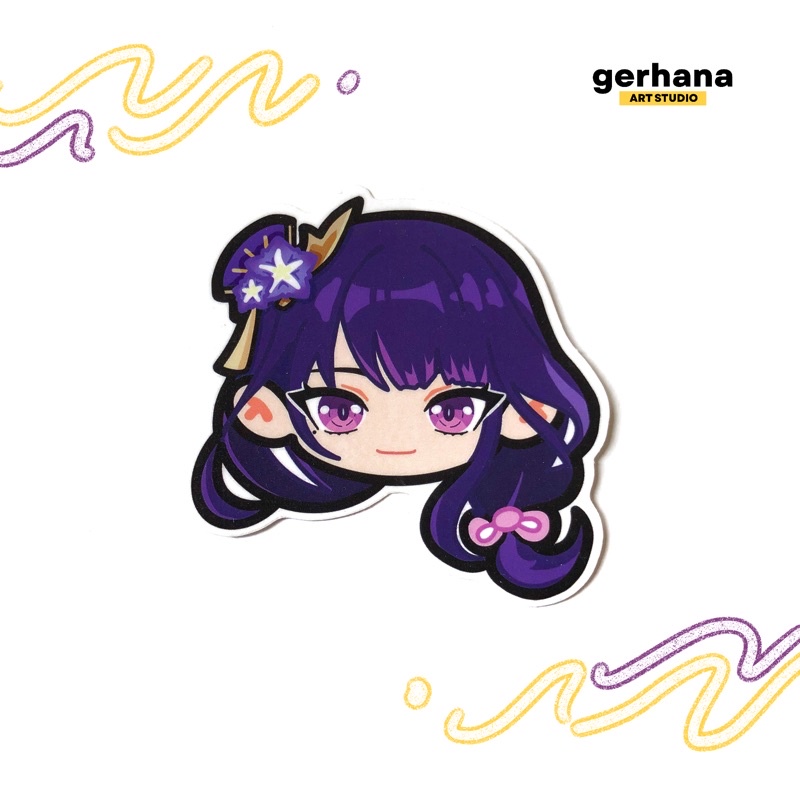 Genshin Impact Chibi Stickers | Raiden Shogun Yae Miko Ayaka Ayato ...