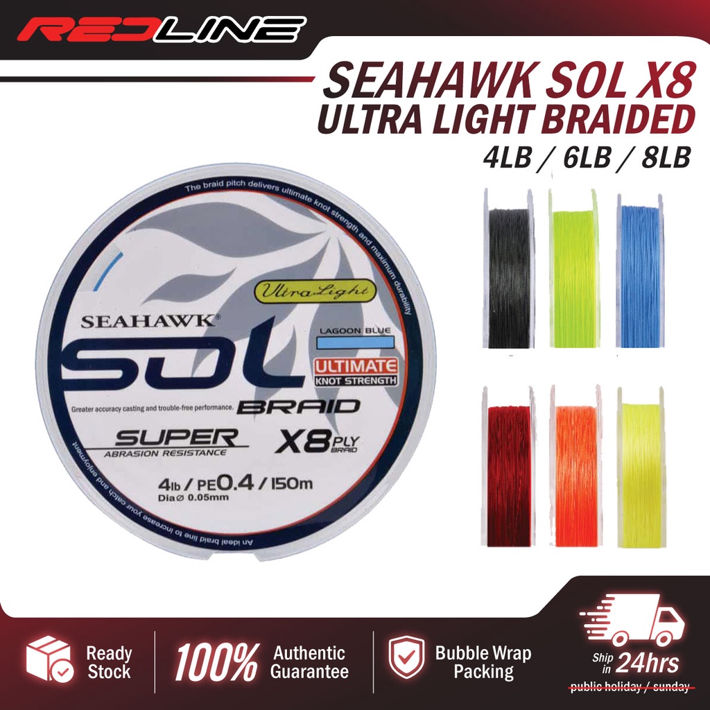 SEAHAWK SOL X8 UL ULTRALIGHT BRAIDED LINE 150m | Shopee Malaysia