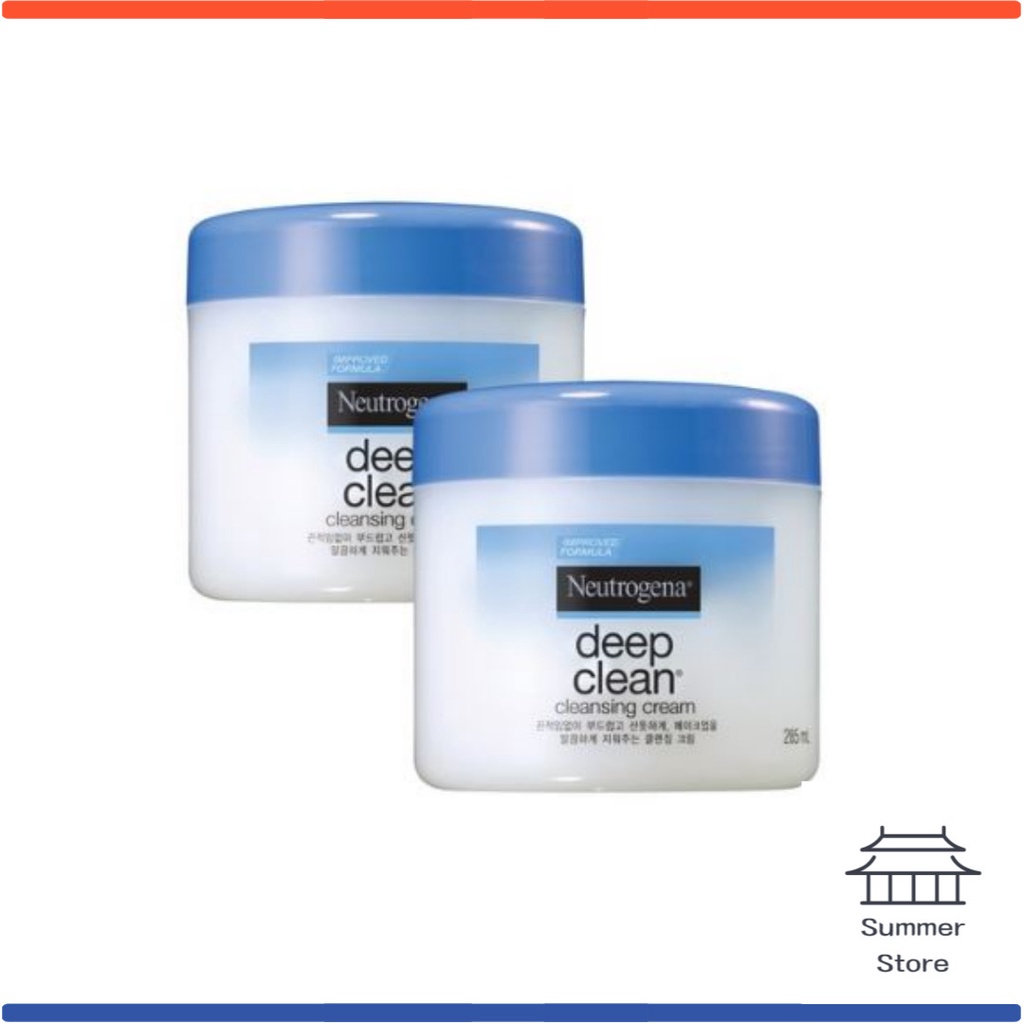*NEUTROGENA* Deep Clean Cleansing Cream 285ml x2 | Shopee Malaysia
