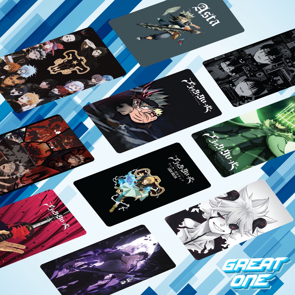 Black Clover Card Cover Skin Access Touch n Go Skin ATM Bank Debit ...