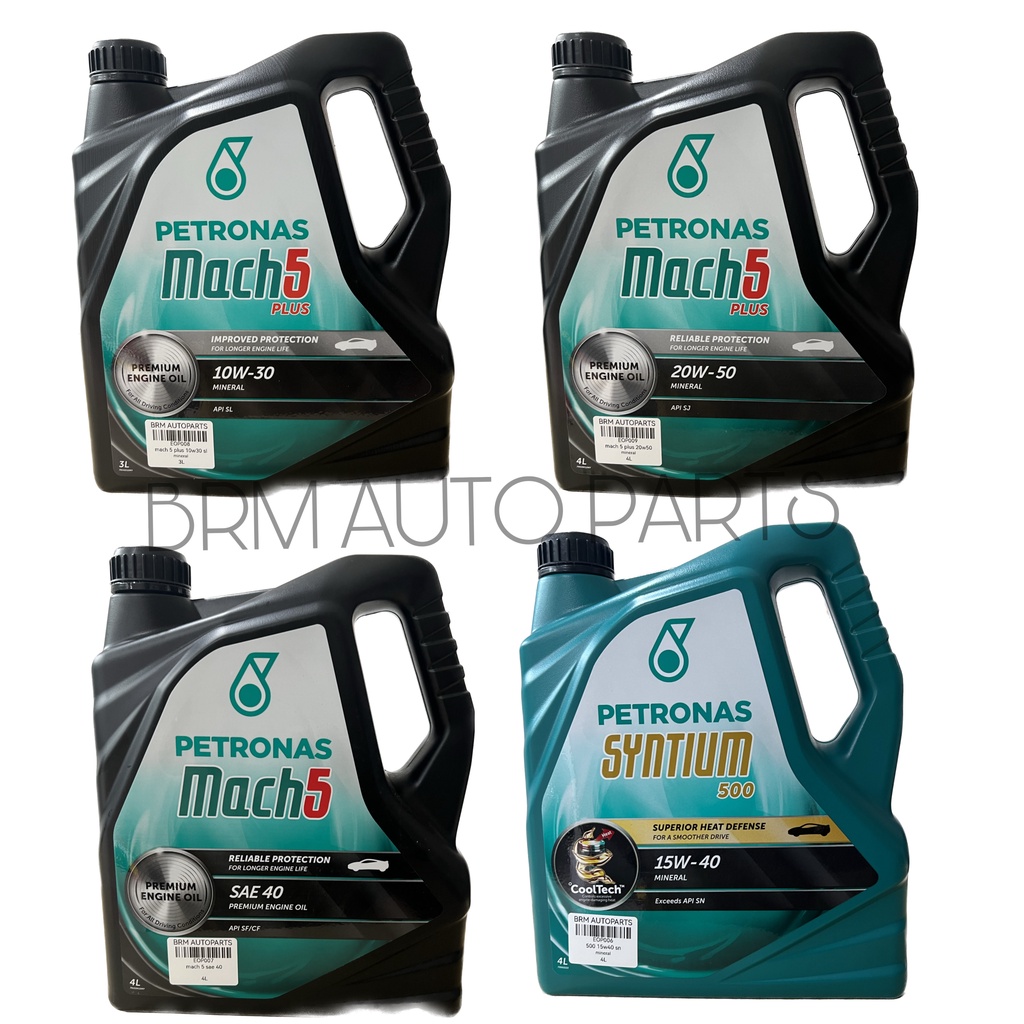 PETRONAS MACH 5 ORIGINAL MINERAL ENGINE OIL (BEST FOR OLD ENGINES ...
