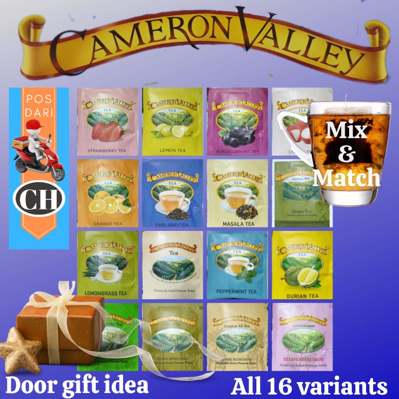 Tea Doorgift Goodies Teh uncang Cameron Valley Highlands tea Mix and ...