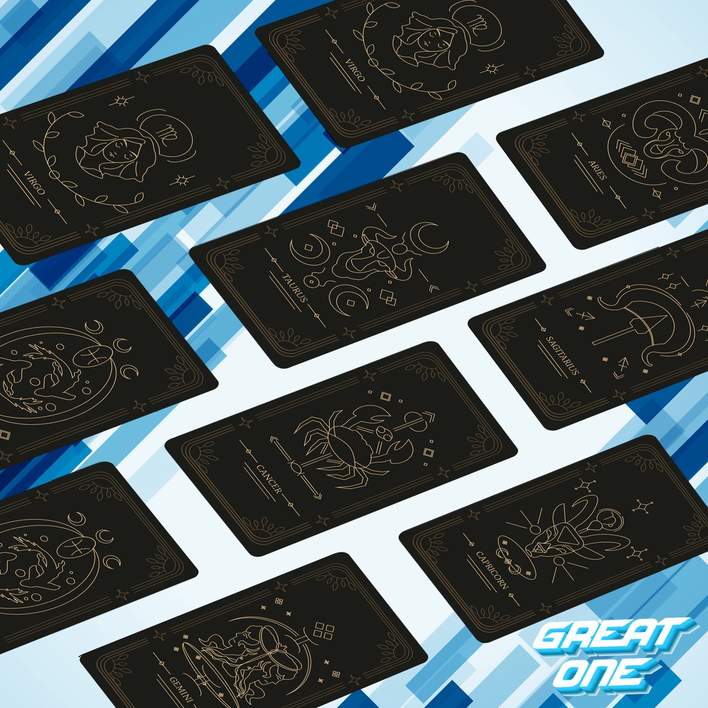 Zodiac Signs Dates Birthday Card Cover Sticker Access Touch n Go Skin ...