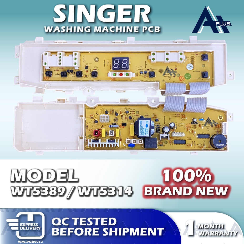 WT5389 / WT5314 SINGER Washing Machine PCB Board BOARD MESIN BASUH ...