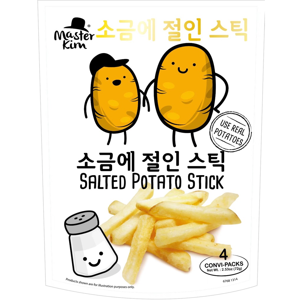 HALAL Master Kim Potato Stick / French Fries (4 Pkts/72g) 薯条零食 (内含4小包 ...