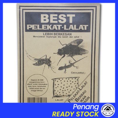 Wecareyou20 10PCS Pelekat Lalat Fly Glue Stick Paper Kertas Pelekat ...