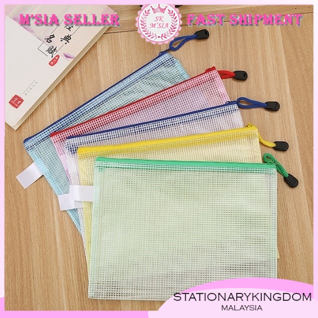 A3 A4 and A5 PVC Zipper File Transparent Bag Document File Zip File A4 ...
