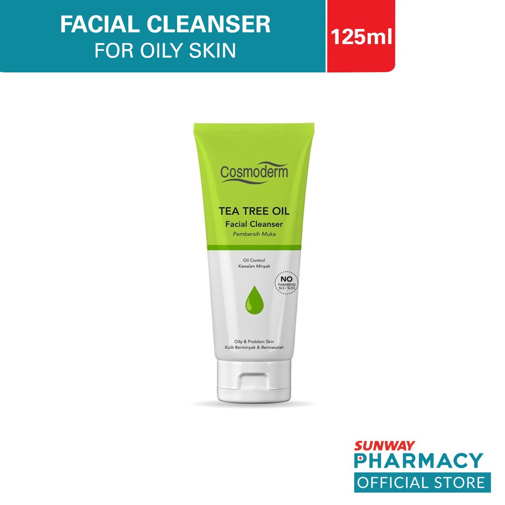 Cosmoderm Tea Tree Oil Facial Cleanser 125Ml | Shopee Malaysia