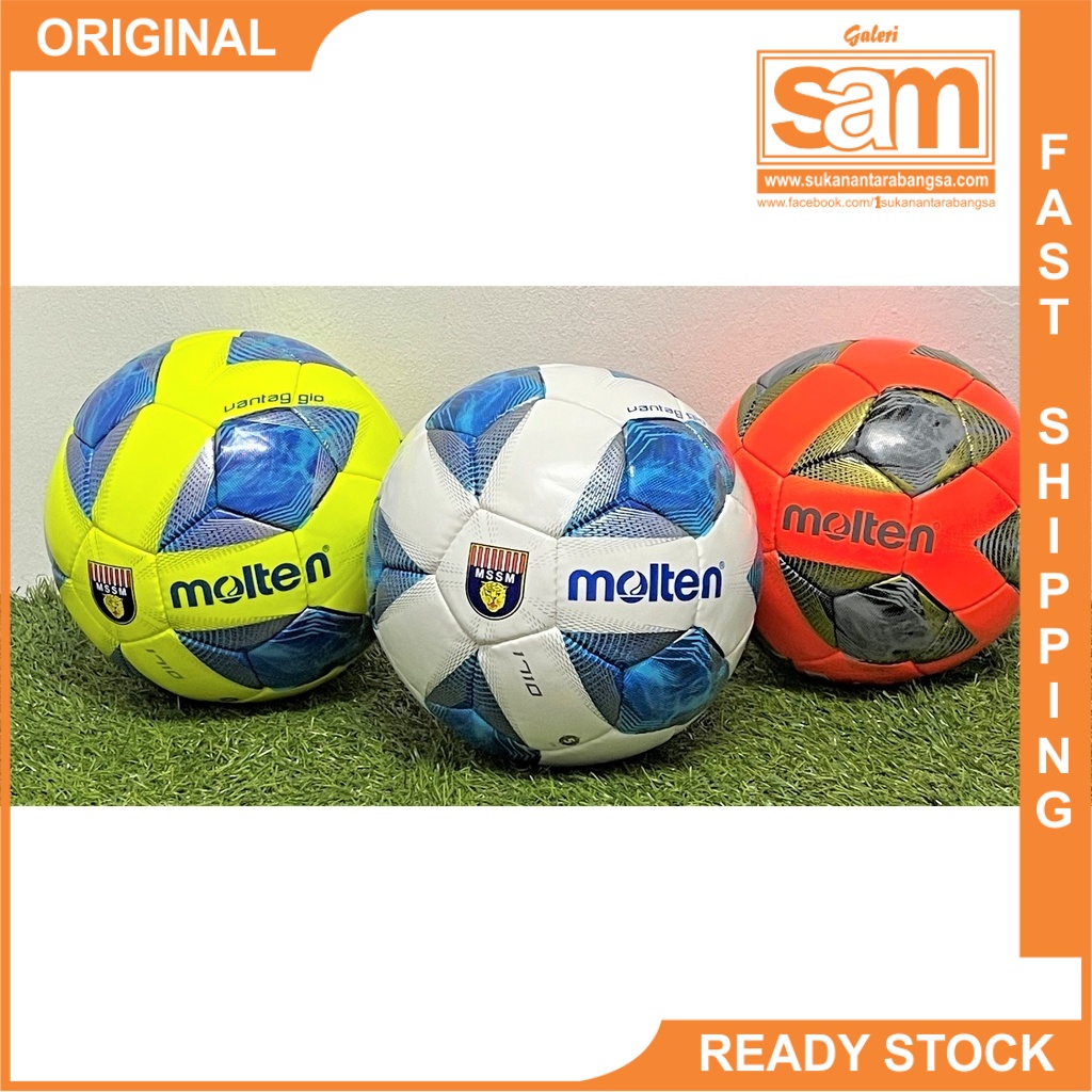 Bola Sepak Molten Vantaggio F5A1711 F4A1711 Football Soccer Ball (1710 ...