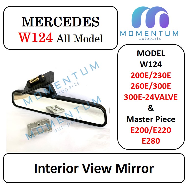 MERCEDES-BENZ Interior View Mirror All Model W124 200E 230E 260E 300E ...