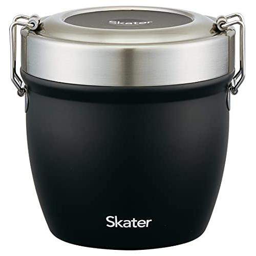 Skater STLBD6AG-A Antibacterial Insulation Lunch Box Bowl Type Stainless Steel 550ml Black ...