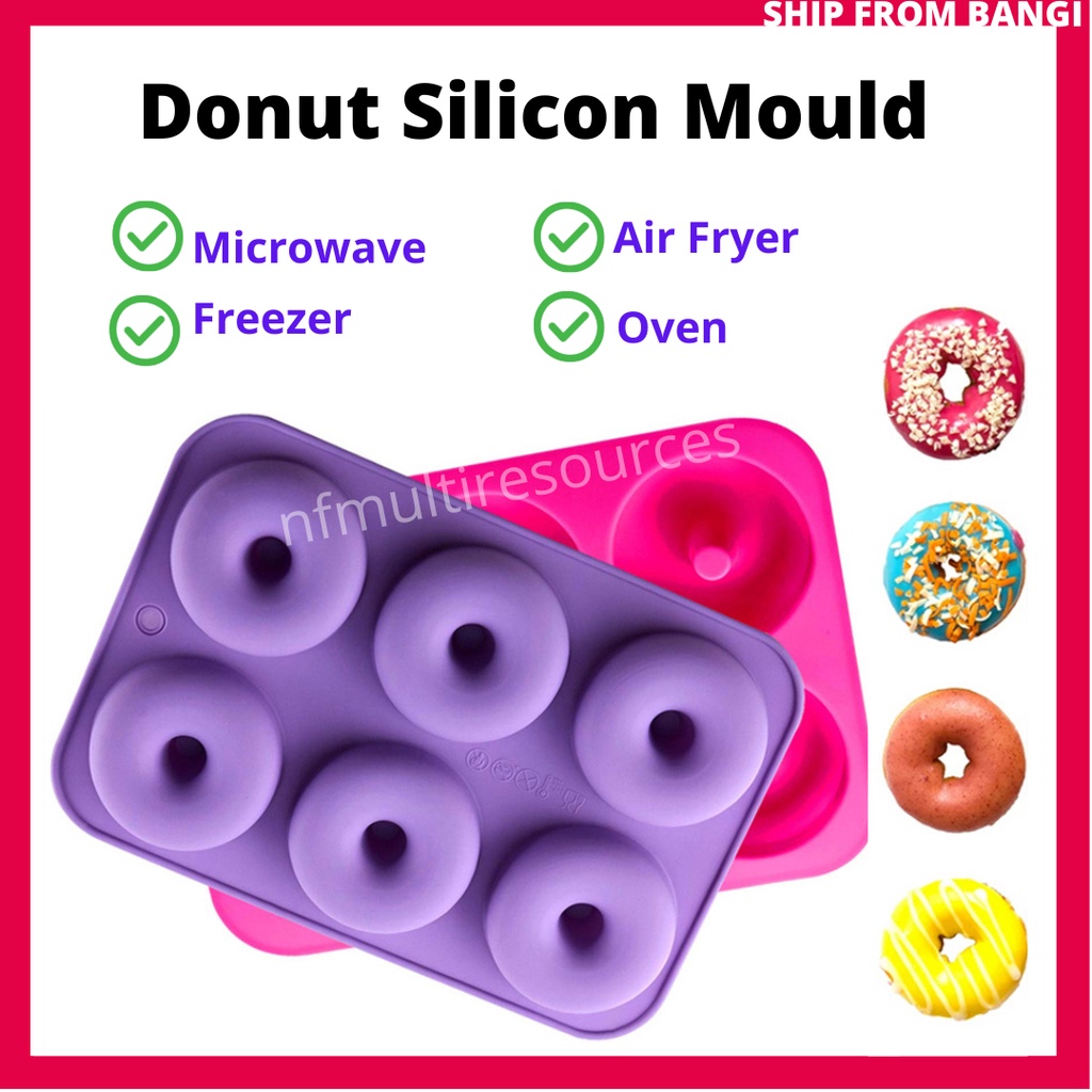 Donut Silicone Mold Baking Pan Donut Mould Daughnut Acuan Donut Tray ...