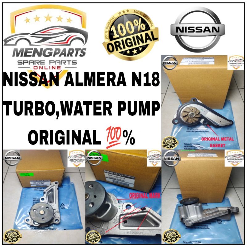 ORIGINAL 💯% NISSAN ALMERA N18 1.0 TURBO 2019Y-2025Y WATER PUMP WITH ...