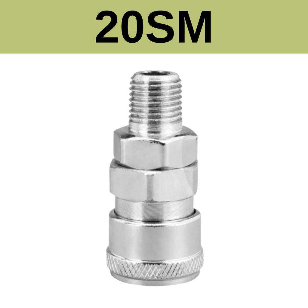 1/4" 3/8" 1/2" Hi-Coupler Air Hose Pneumatic Quick Coupler Coupling ...